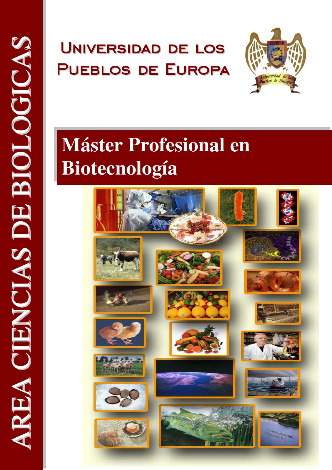 Máster Profesional en Biotecnología by U.P.E. Universidad de los ...