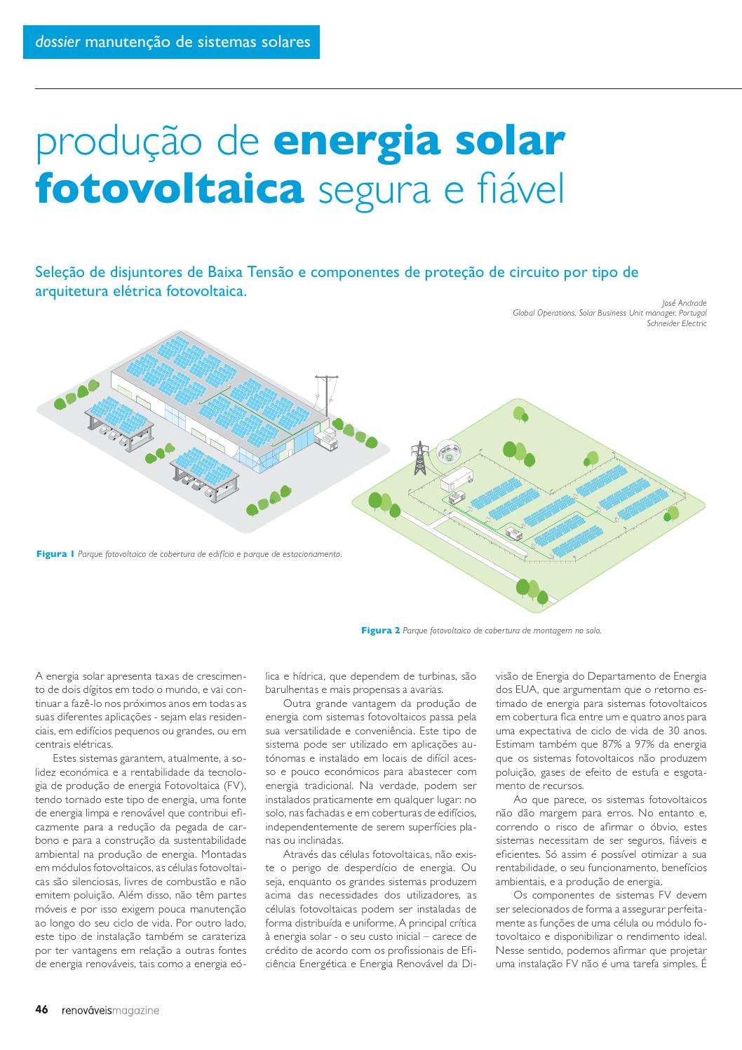Produção de energia solar fotovoltaica segura e fiável by cie - Issuu