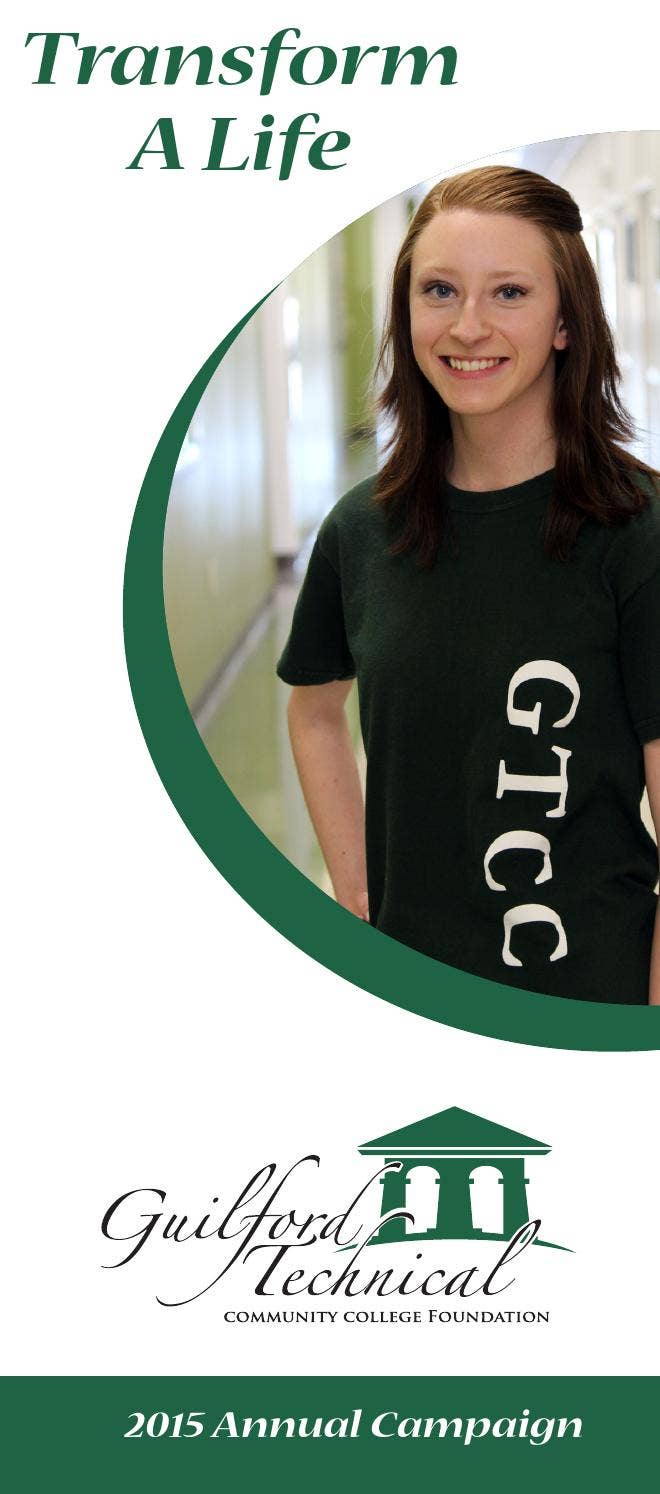 GTCC Foundation 2015 Annual Campaign Brochure by Guilford Technical ...