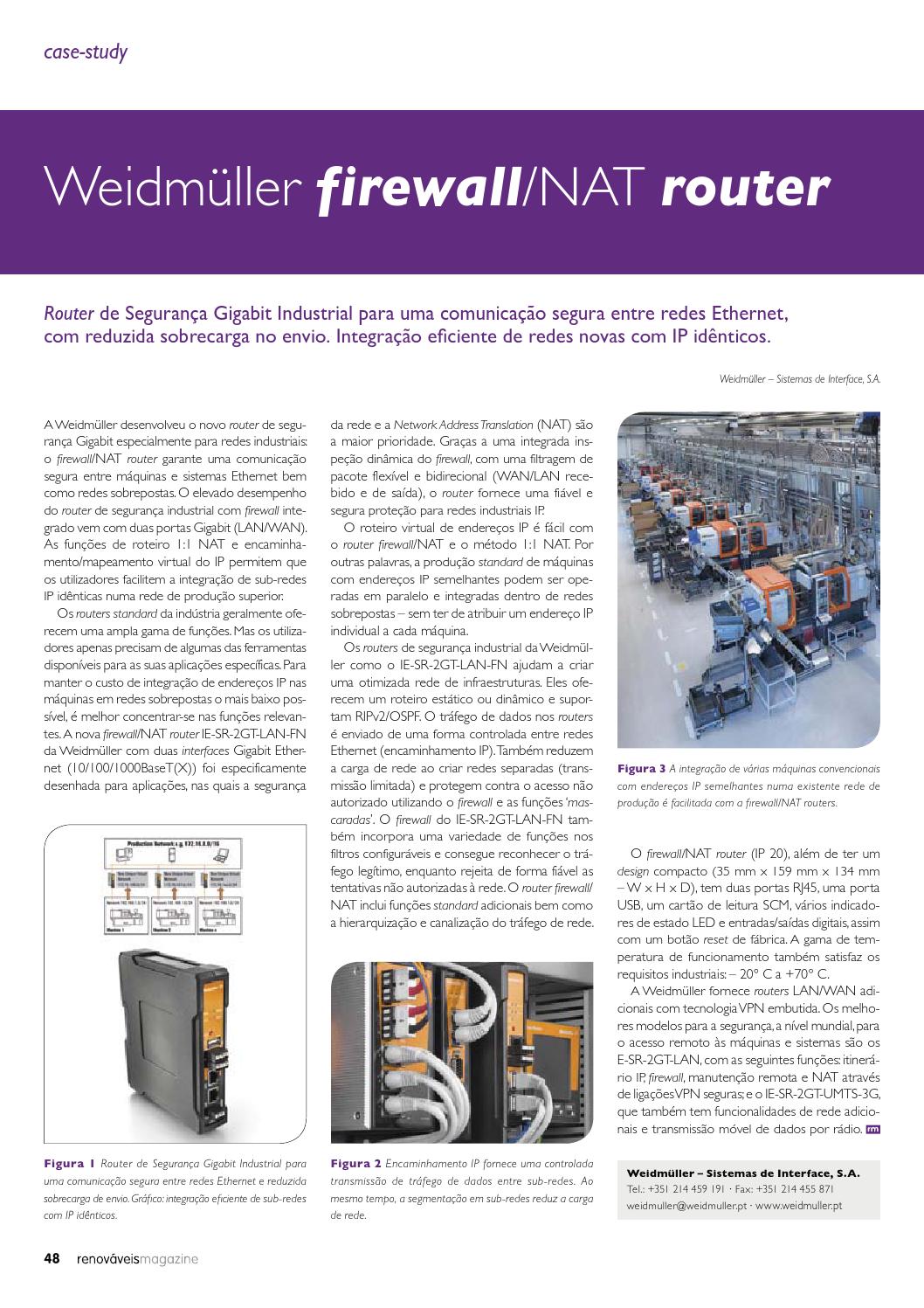 Weidmüller firewall/NAT router by cie - Issuu