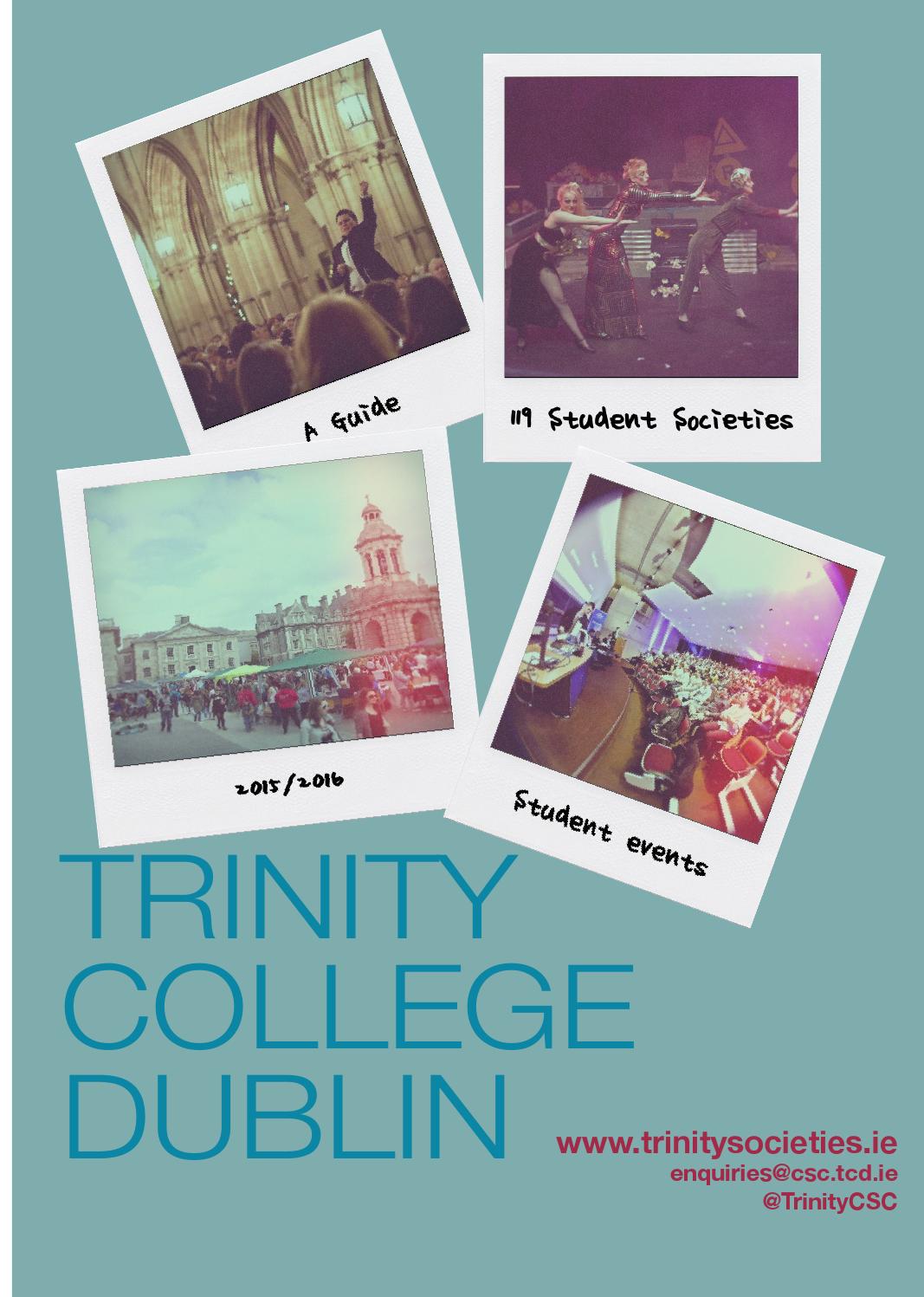 TCD Society Freshers Guide 2015 - CSC by Trinity College Dublin ...
