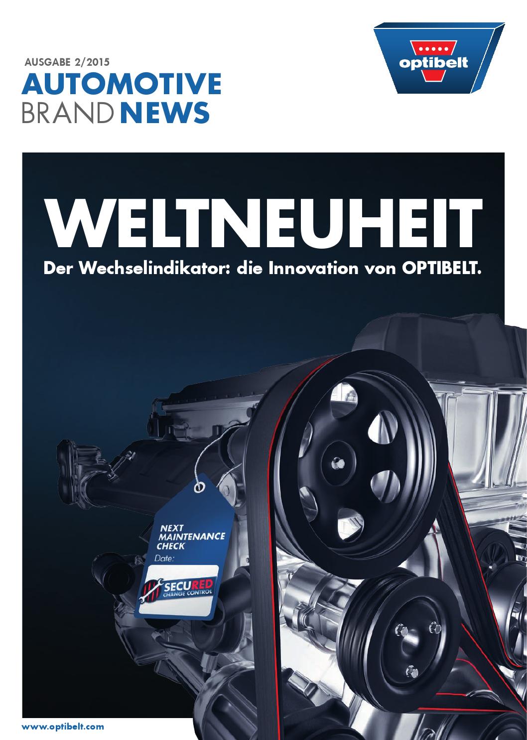 Optibelt Automotive Brand News Ausgabe 2/2015 by Optibelt GmbH - Issuu