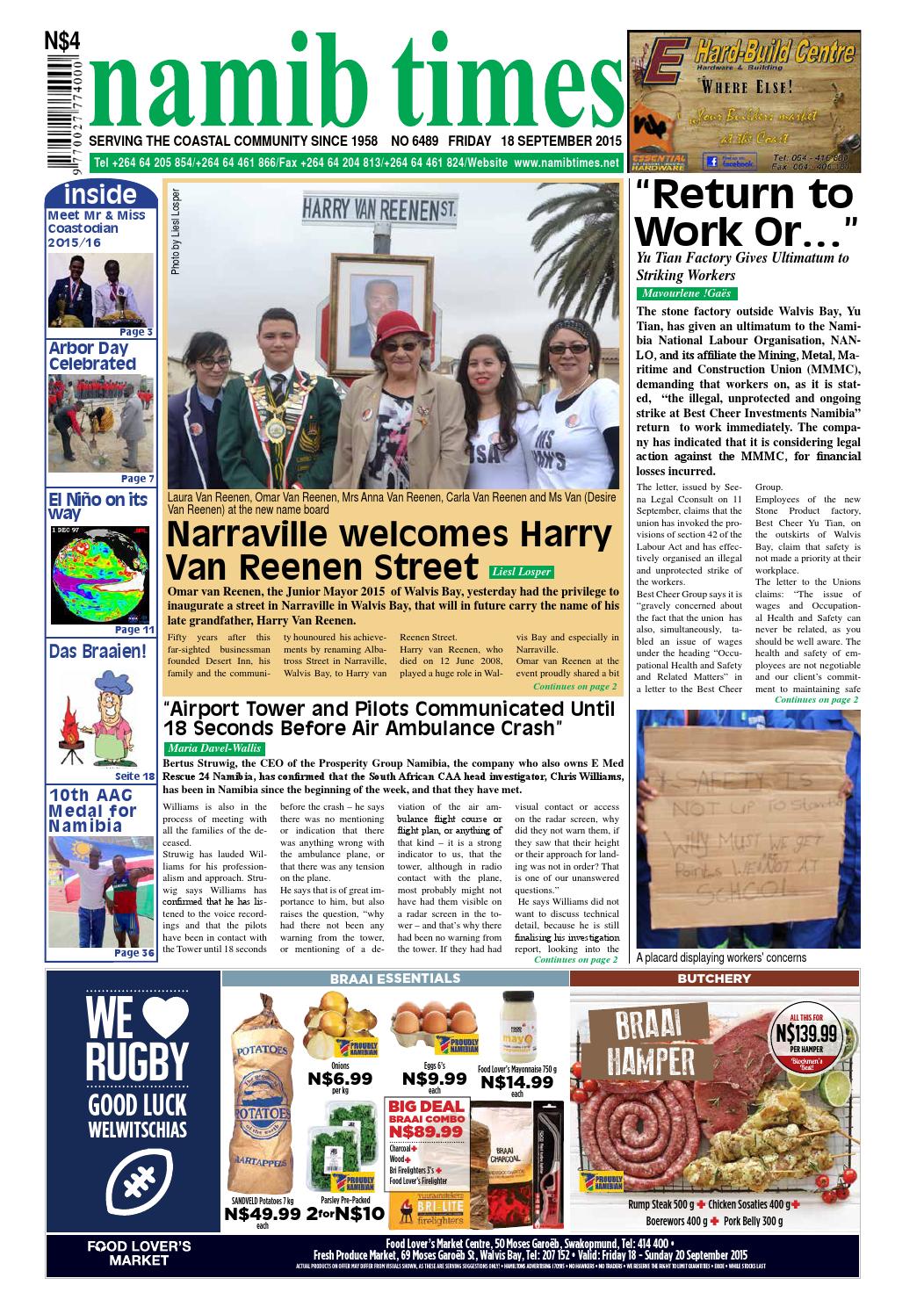 18 september namib times e edition by Namib Times Virtual - Issuu
