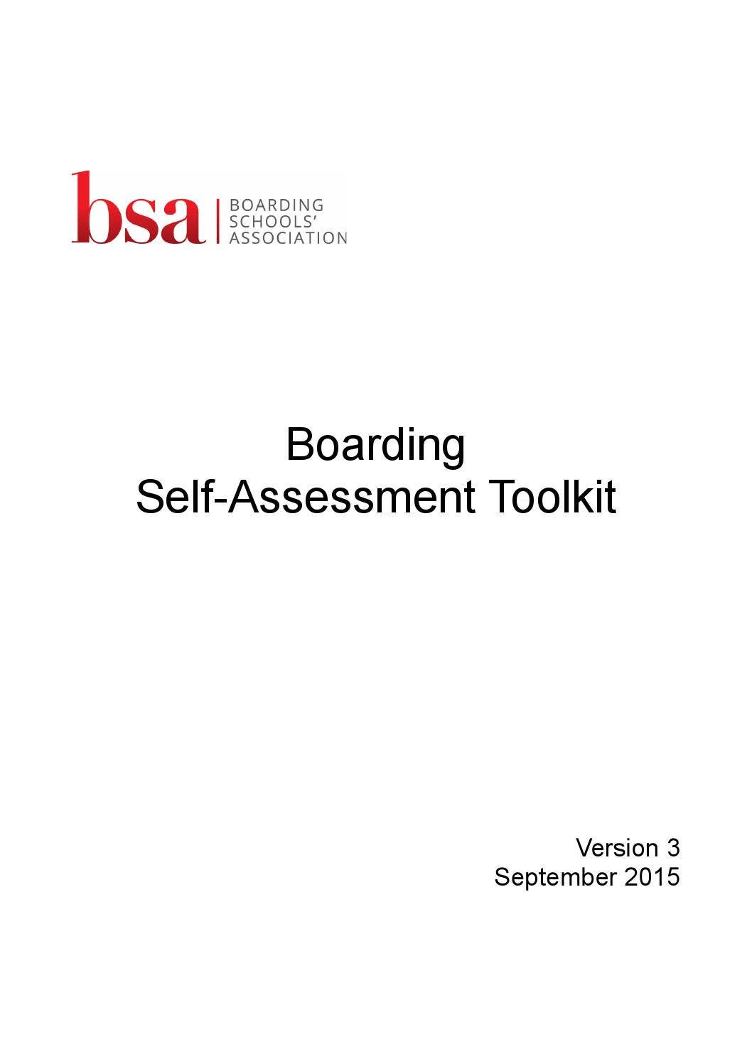 Bsa self assessment toolkit 2015 by Boarding Schools' Association - Issuu