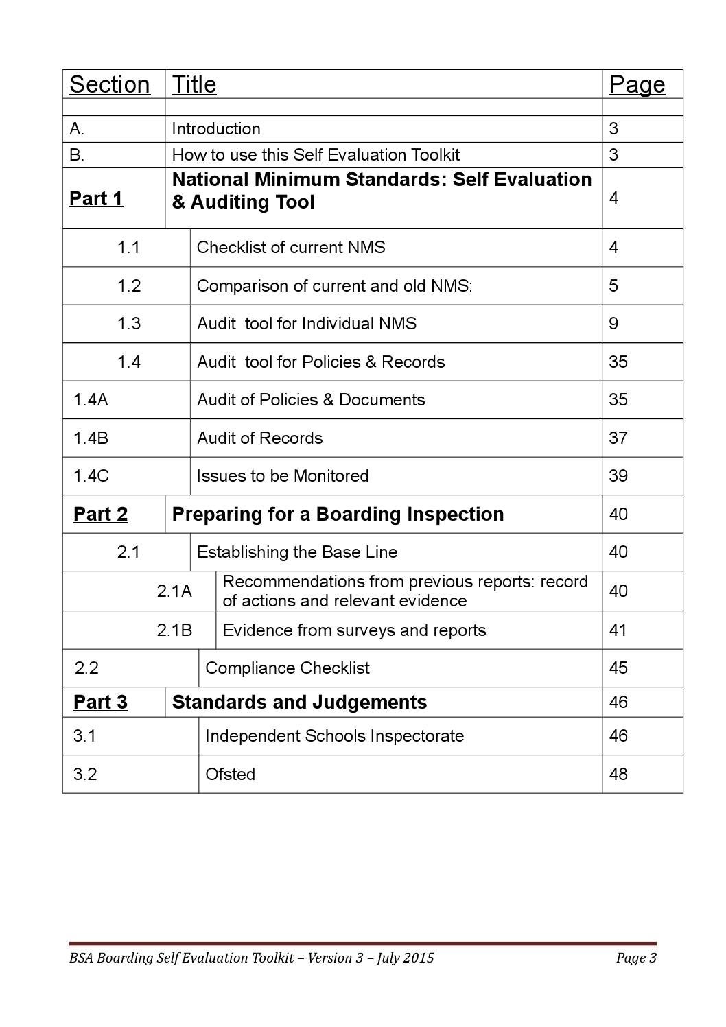Bsa self assessment toolkit 2015 by Boarding Schools' Association - Issuu