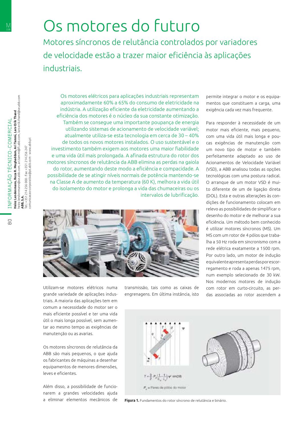 Os motores do futuro: motores de relutância controlados por variadores ...