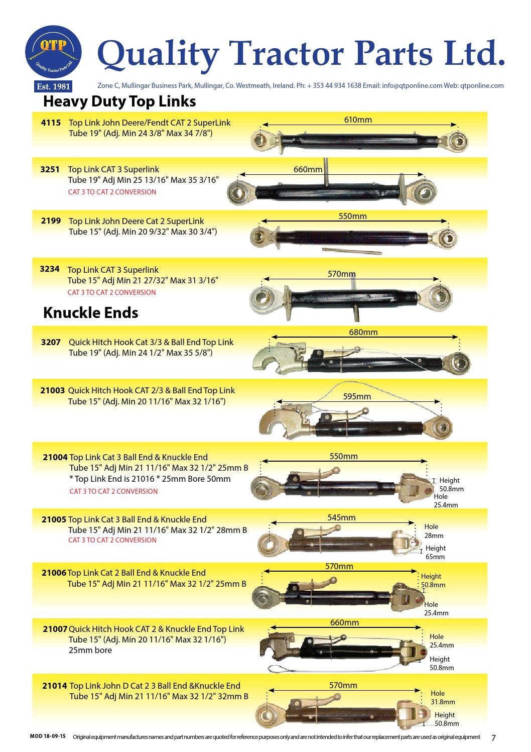 Qtp linkage by Quality Tractor Parts - Issuu