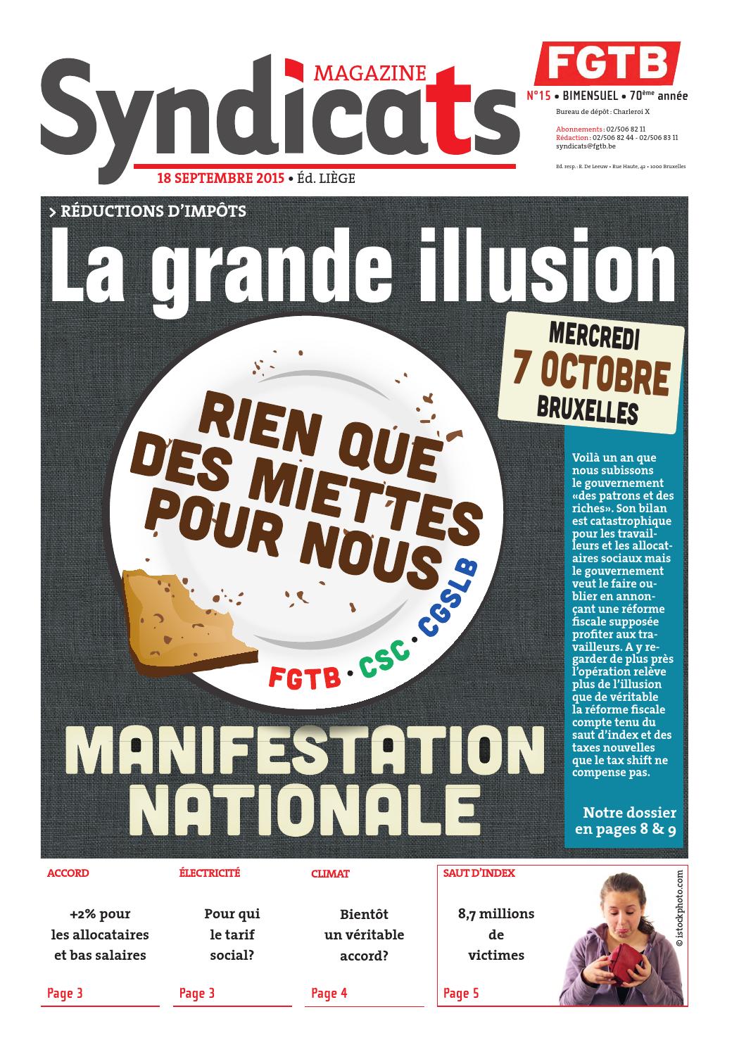 Syndicats FGTB n°15 - 2015 by FGTB - Issuu