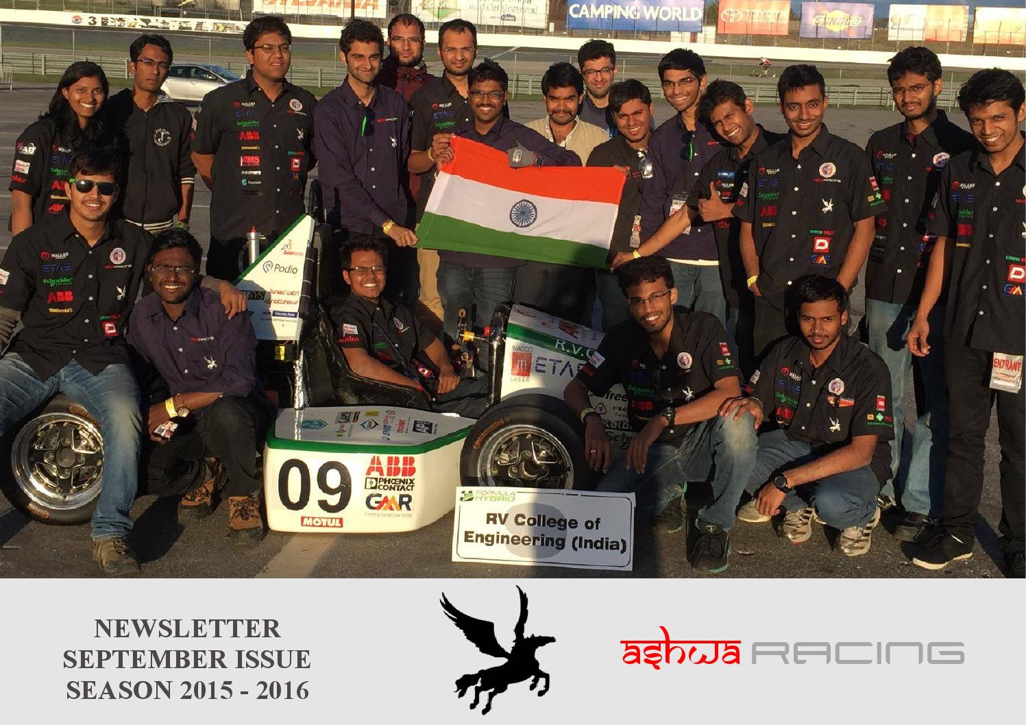 Ashwa Racing Combustion Newsletter- September 2015 edition by Ashwa ...