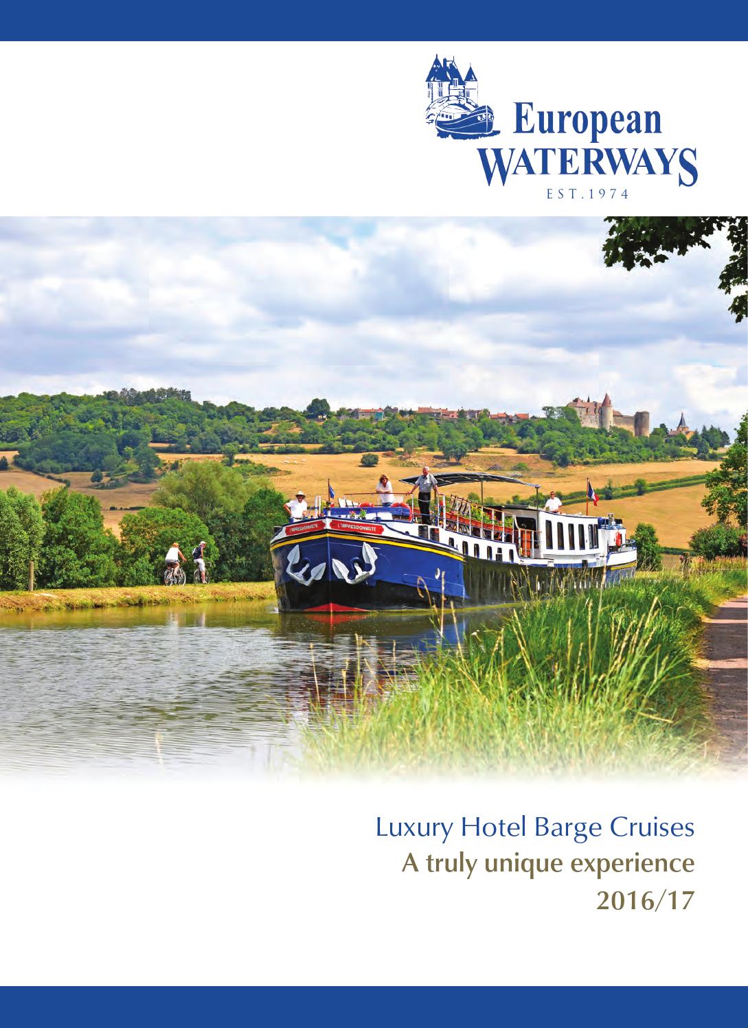 European Waterways Brochure 2016 - Agents Version by European Waterways ...