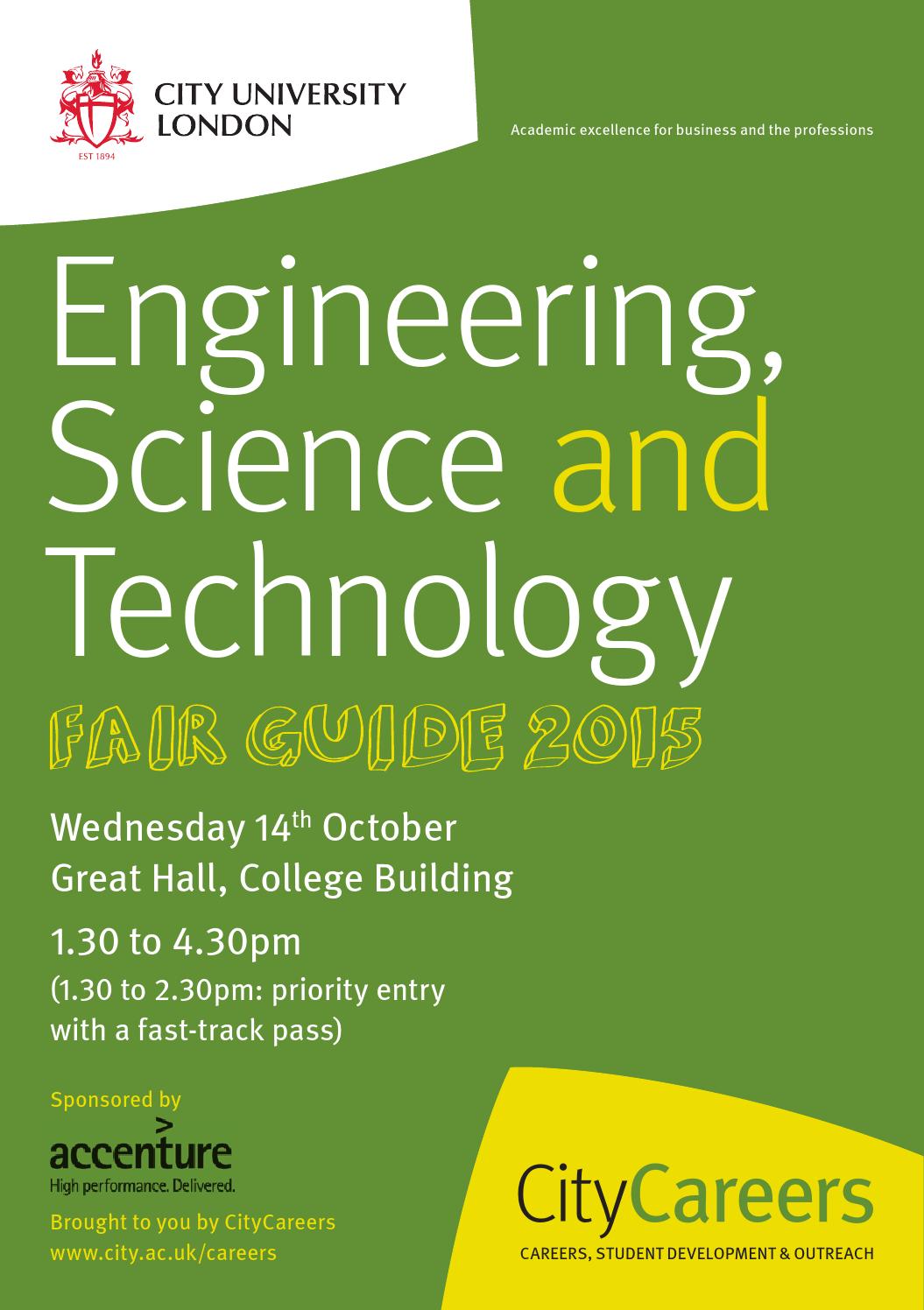 City Engineering, Science and Technology 2015 Careers Fair Guide by ...