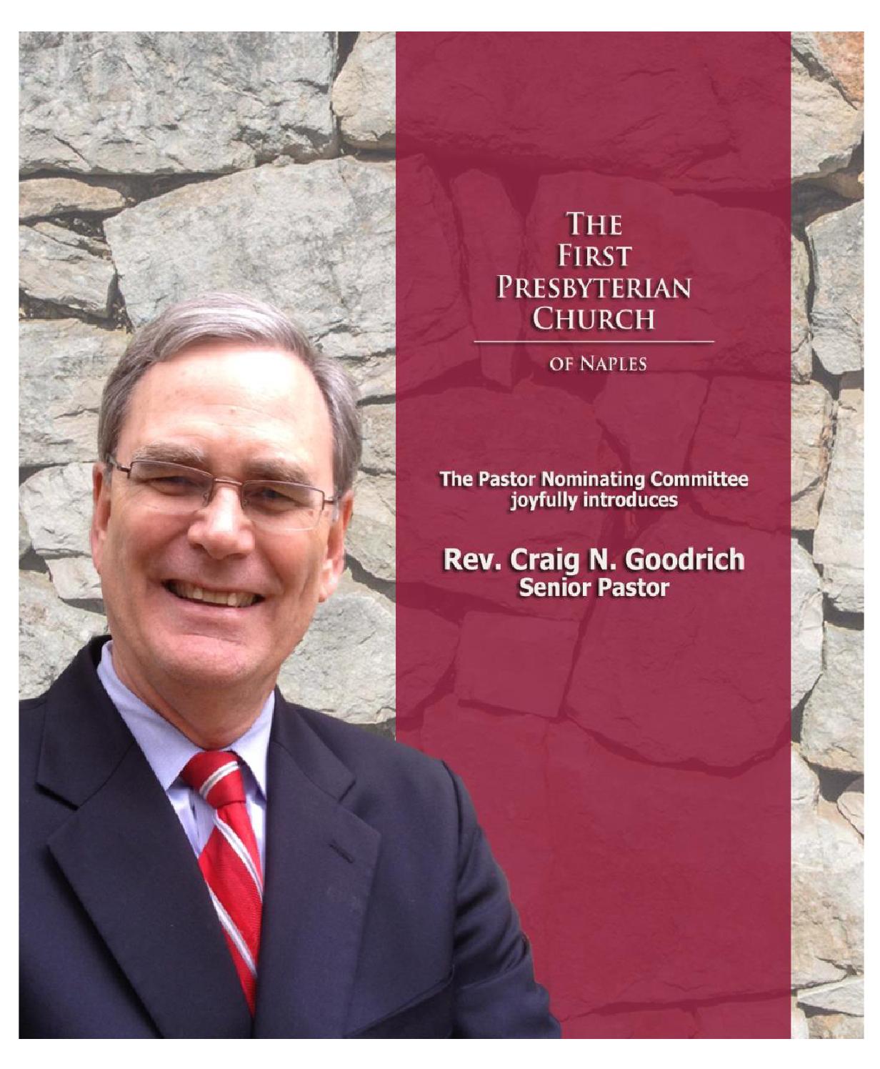 Introducing Rev. Craig Goodrich by First Presbyterian Church of Naples ...