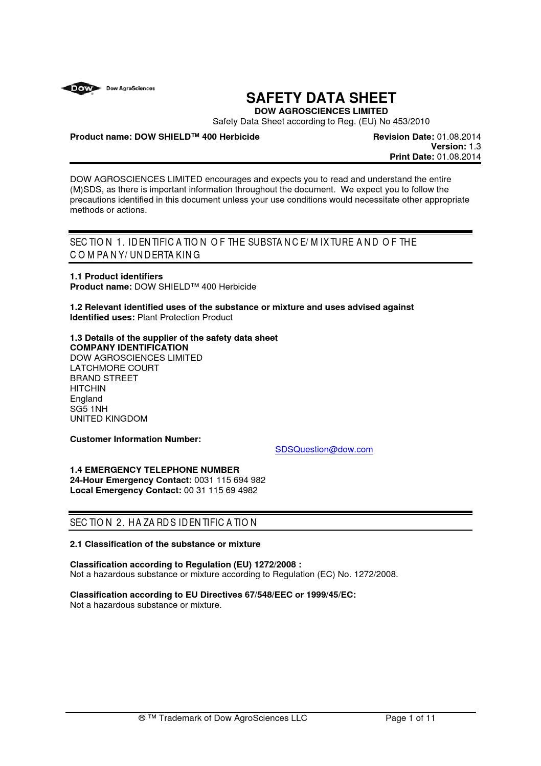 Dow shield 400 by WynnstayGroup - Issuu