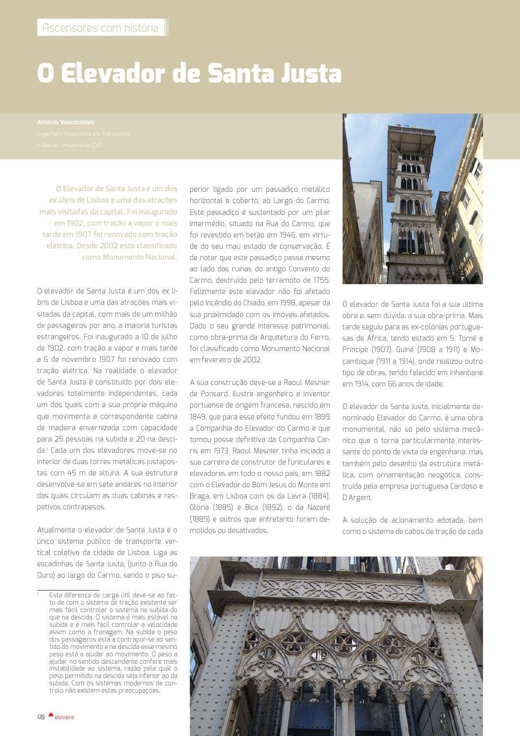 O elevador de Santa Justa by cie - Issuu