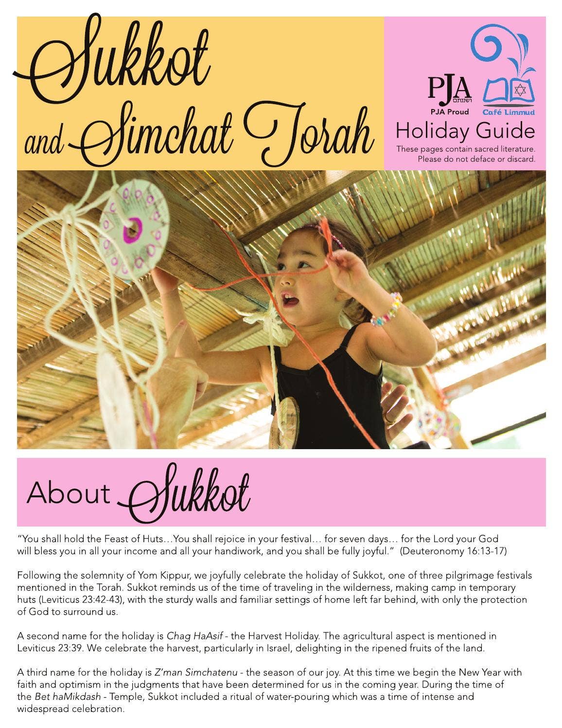 Sukkot + Simchat Torah Holiday Guide by Becky Hornsten - Issuu