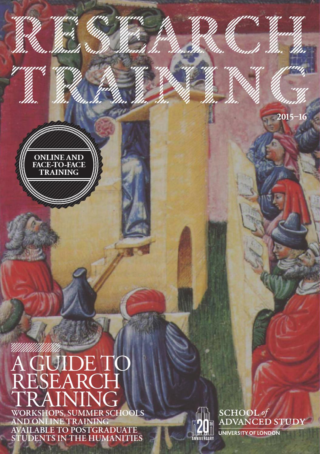 SAS Research Training Brochure by School of Advanced Study - Issuu