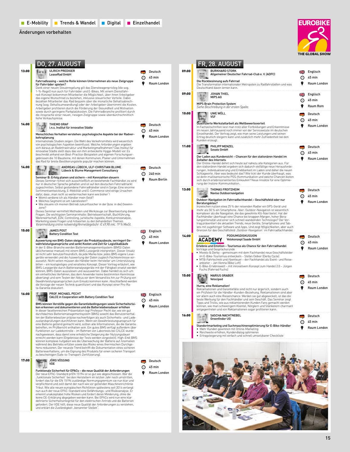EUROBIKE 2015 | ROUTEFINDER by Messe Friedrichshafen - Issuu