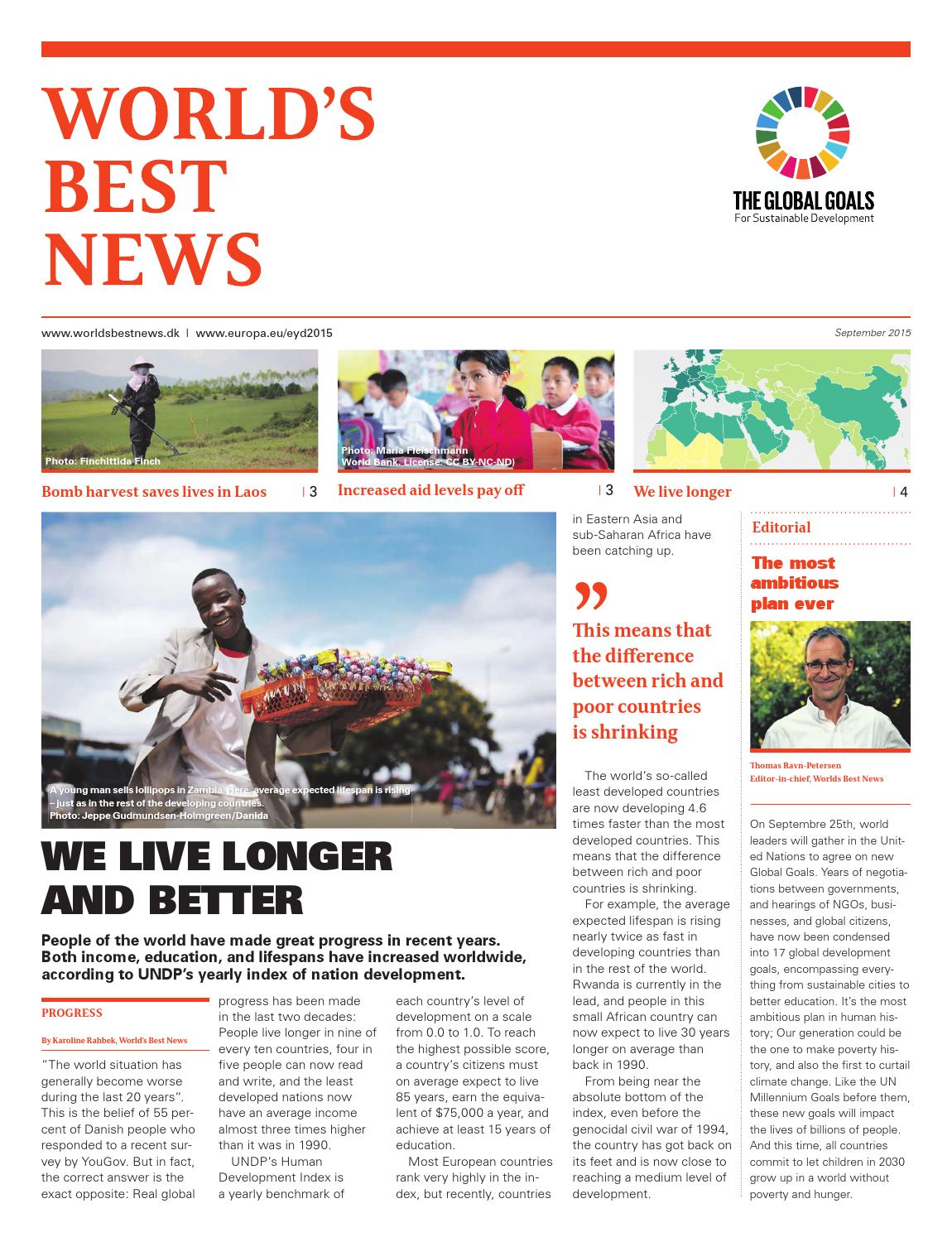 World's Best News' newspaper in English 2015 by Verdens Bedste Nyheder ...