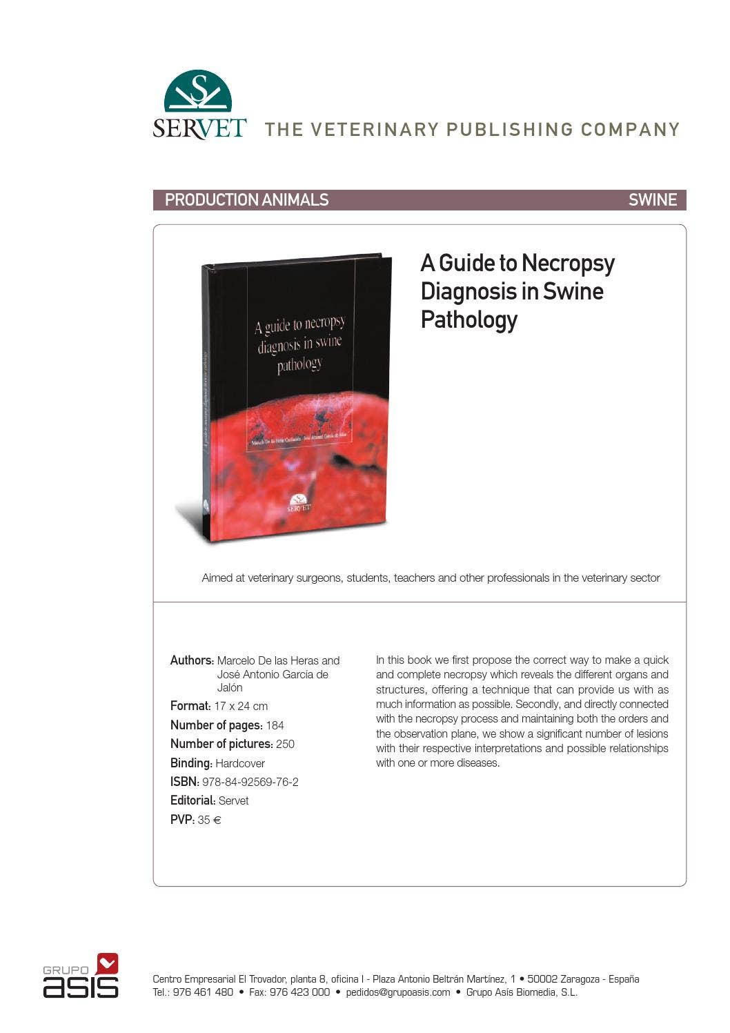A Guide to Necropsy Diagnosis in Swine Pathology by Grupo Asís - Issuu