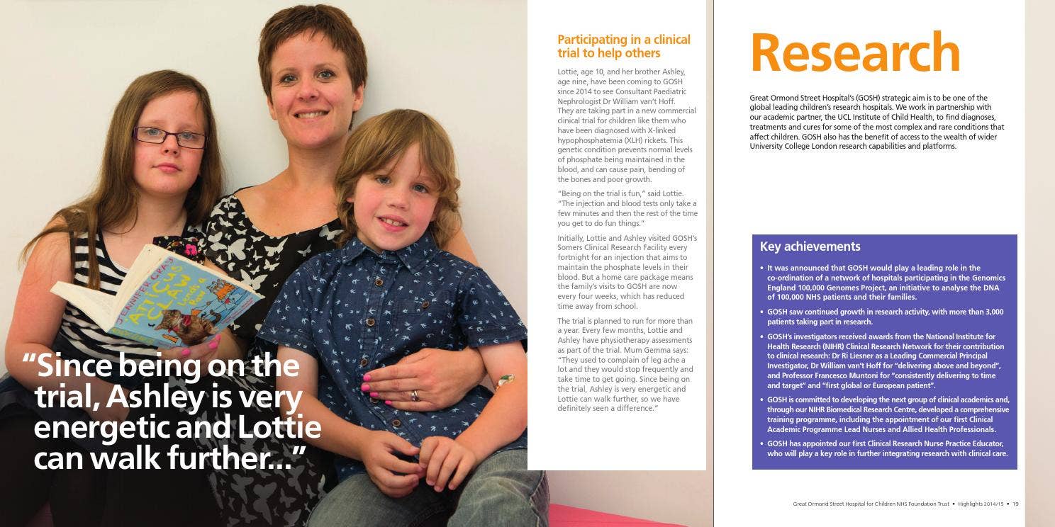 Great Ormond Street Hospital Highlights Report 2014/2015 by Great ...