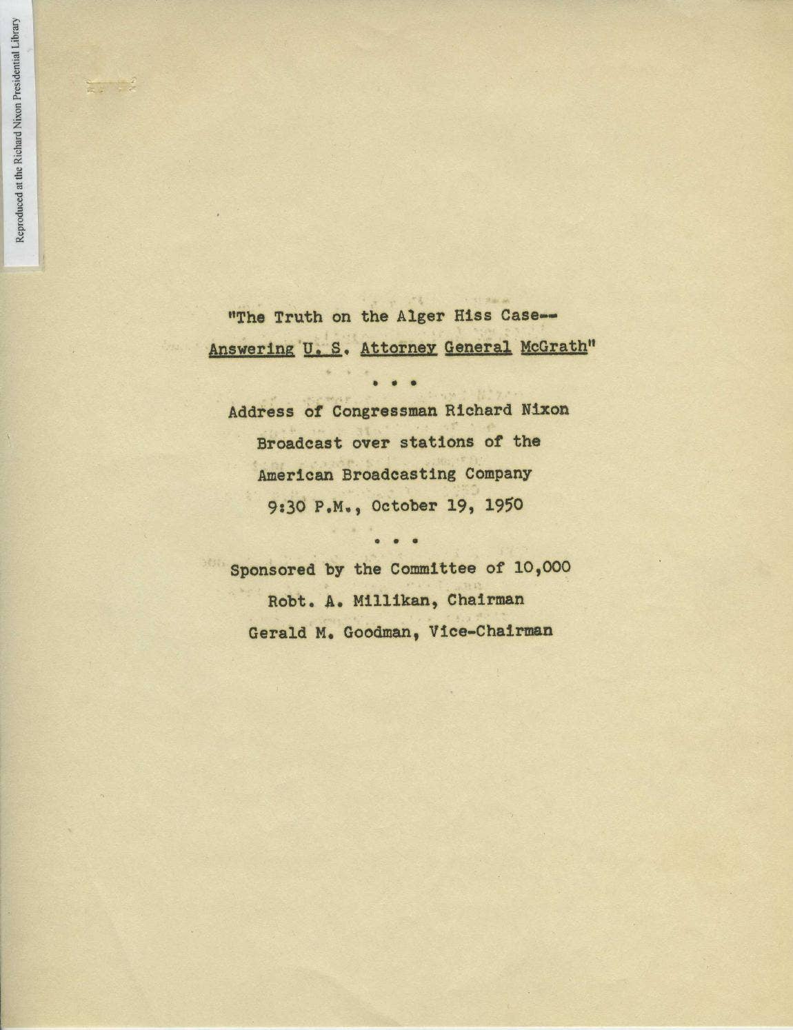 Alger hiss case by Nixon Foundation - Issuu