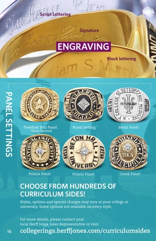 Herff Jones College Ring Catalog 2016 by Herff Jones - Issuu