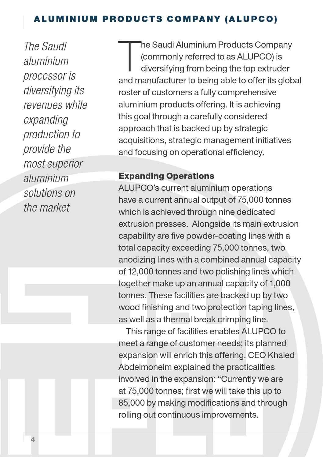 Aluminium Products Company (ALUPCO) Brochure - October 2015 by ...