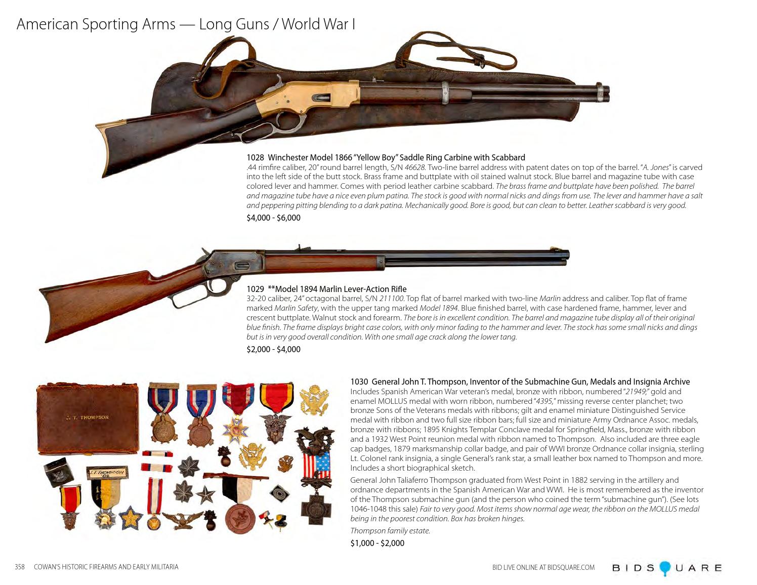Historic Firearms and Early Militaria by Cowan's Auctions - Issuu