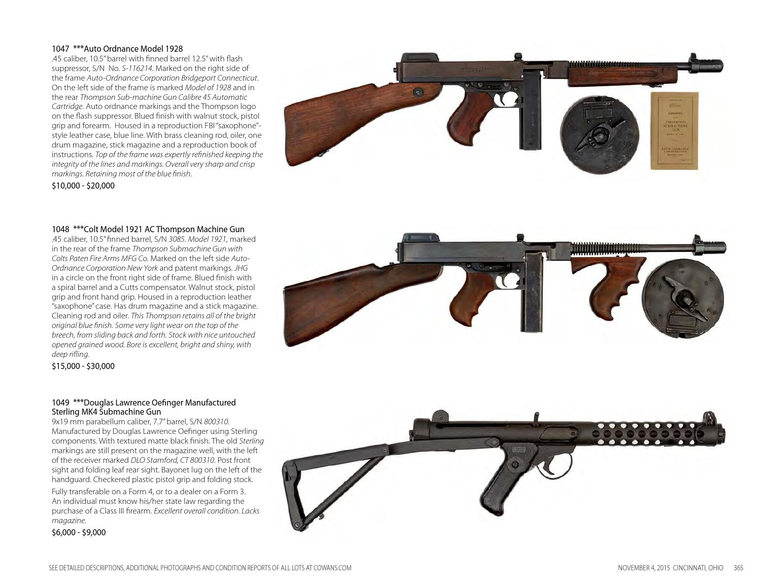 Historic Firearms and Early Militaria by Cowan's Auctions - Issuu