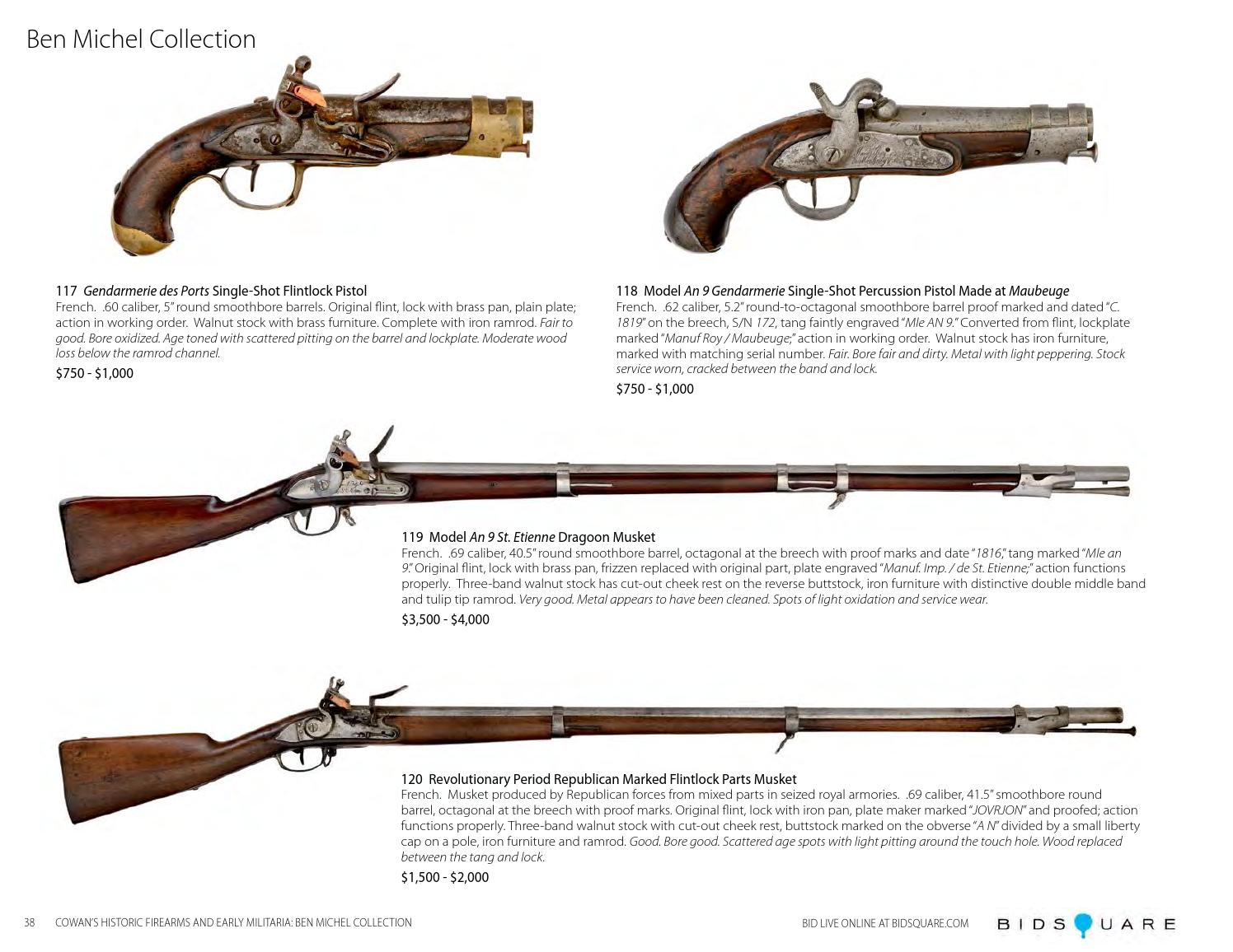 Historic Firearms and Early Militaria by Cowan's Auctions - Issuu