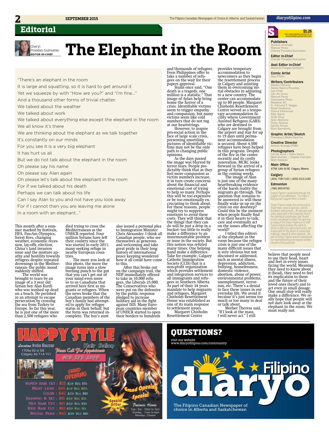 Diaryo Filipino September 2015 by Diaryo Alberta - Issuu
