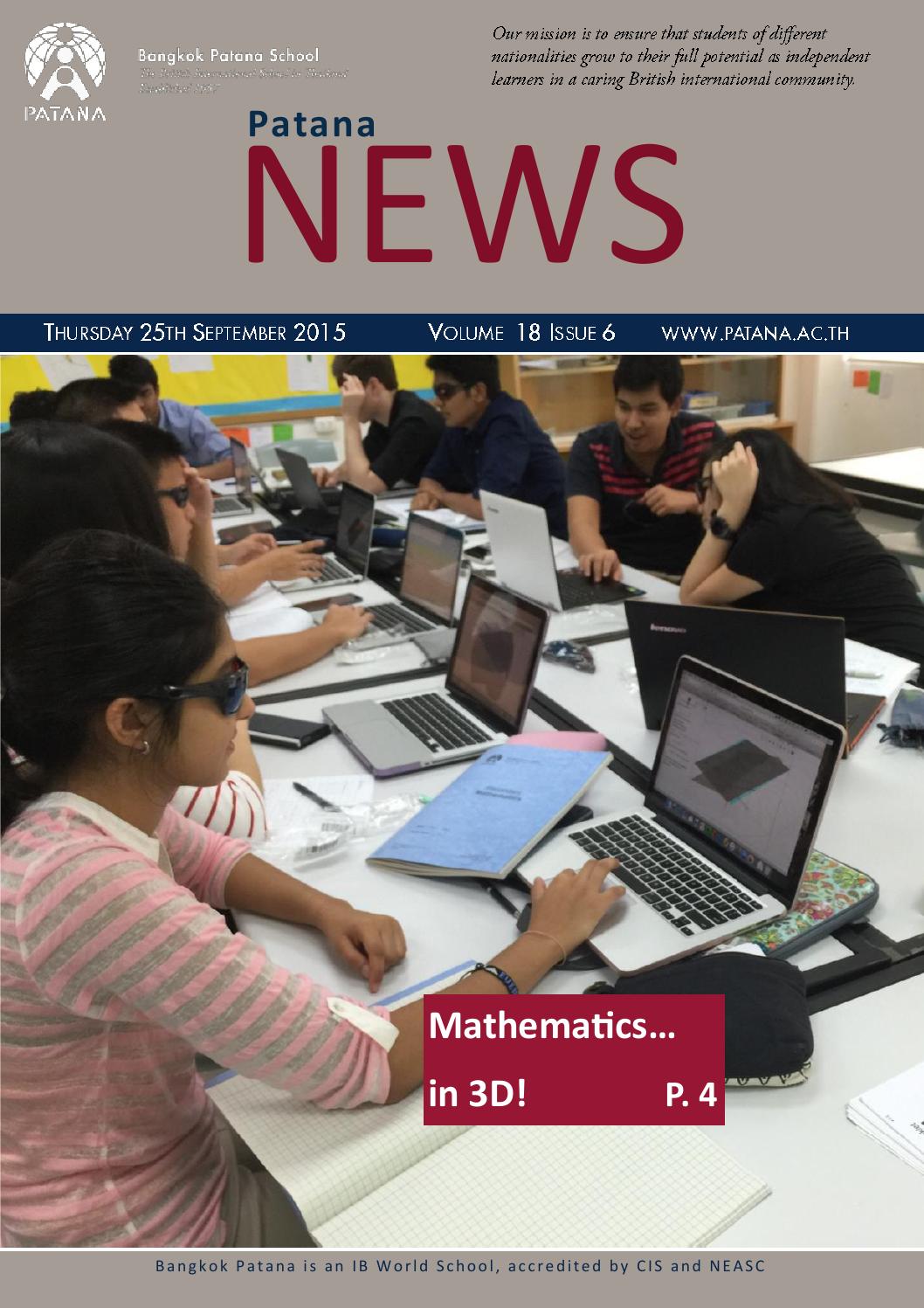 Patana News Vol 18, Issue 6 by Bangkok Patana School - Issuu