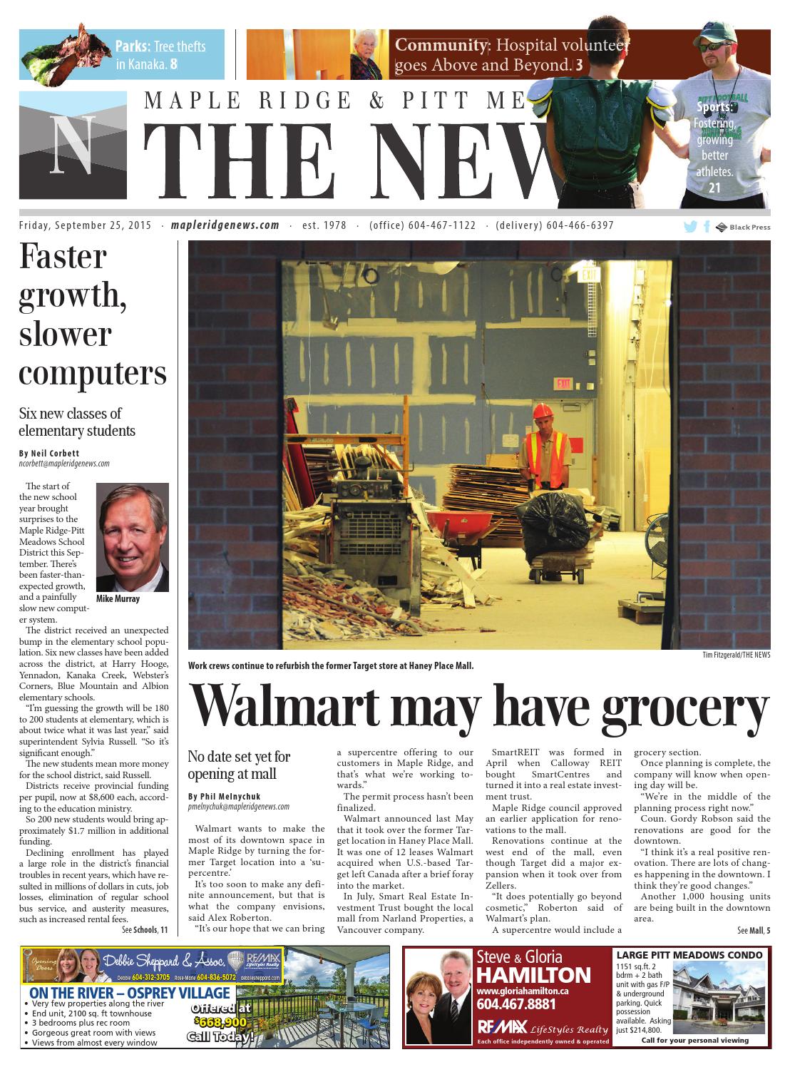 Maple Ridge News, September 25, 2015 by Black Press Media Group - Issuu