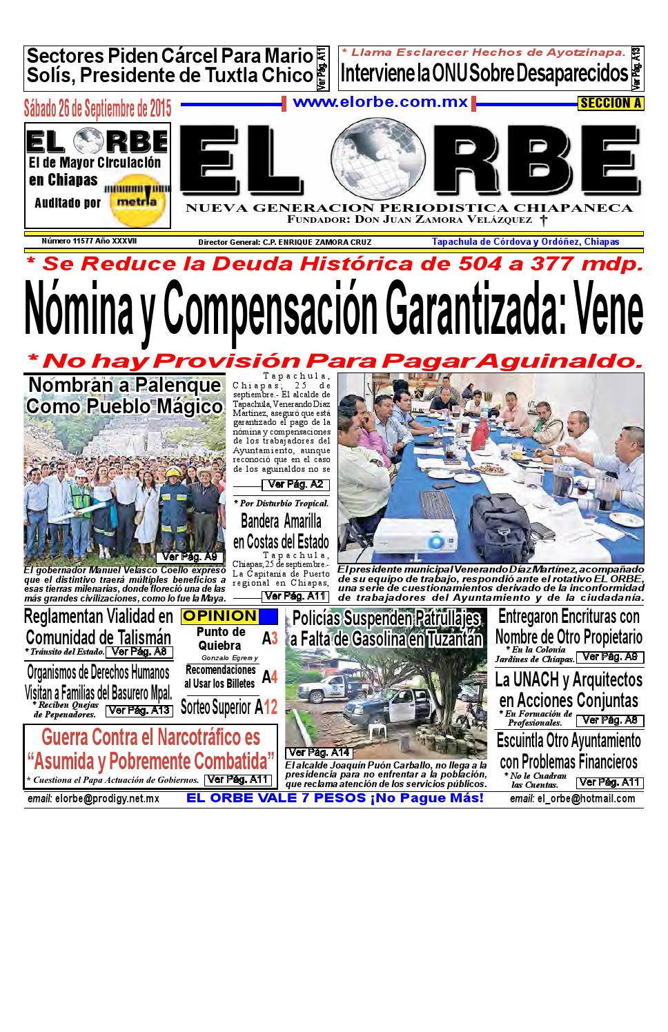 26092015 by El Orbe - Issuu