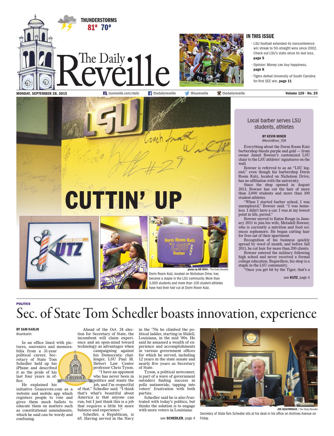 The Daily Reveille - September 28, 2015 by Reveille - Issuu