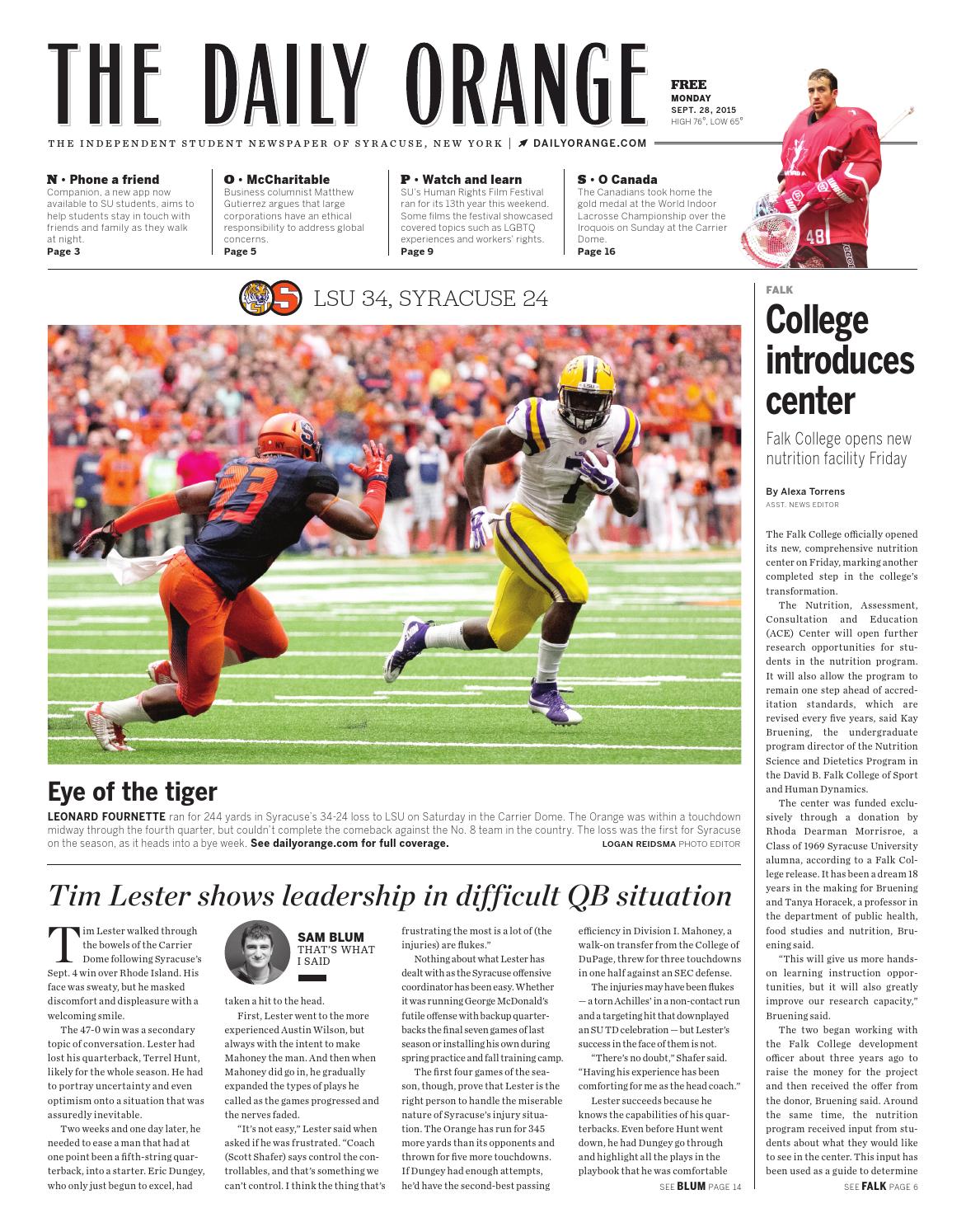 Sept. 28, 2015 by The Daily Orange - Issuu