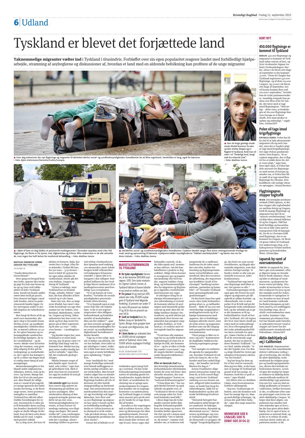 Kristeligt Dagblad den 11 september 2015 by Kristeligt Dagblad - Issuu