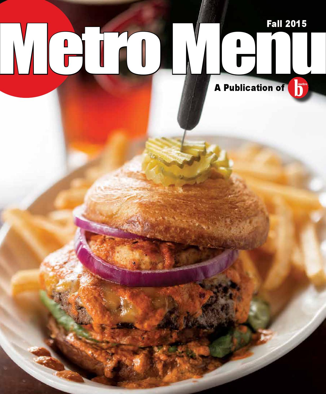 2015 Metro Menu Guide by Fergus Media - Issuu