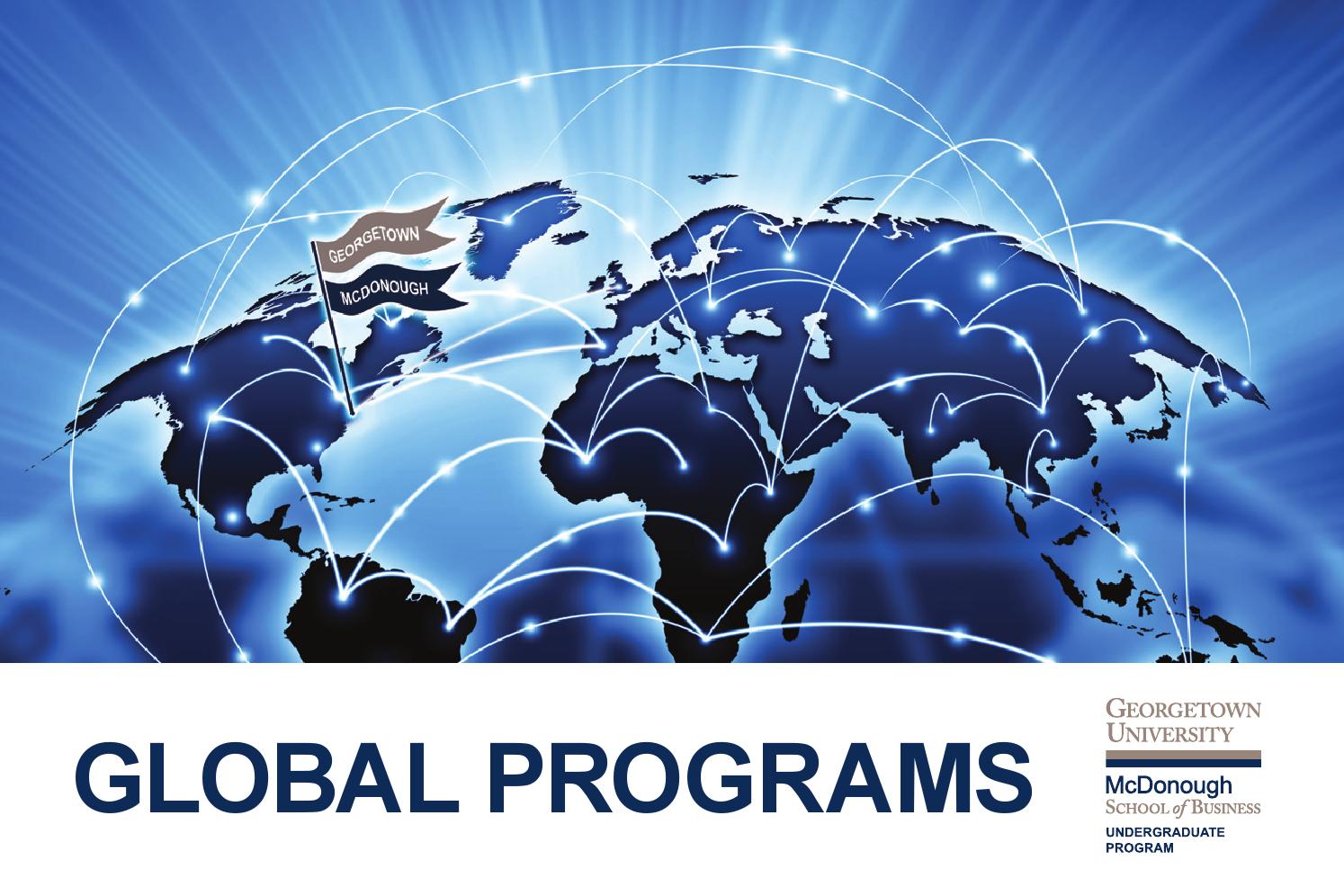 Undergraduate Global Programs by Georgetown University McDonough School ...