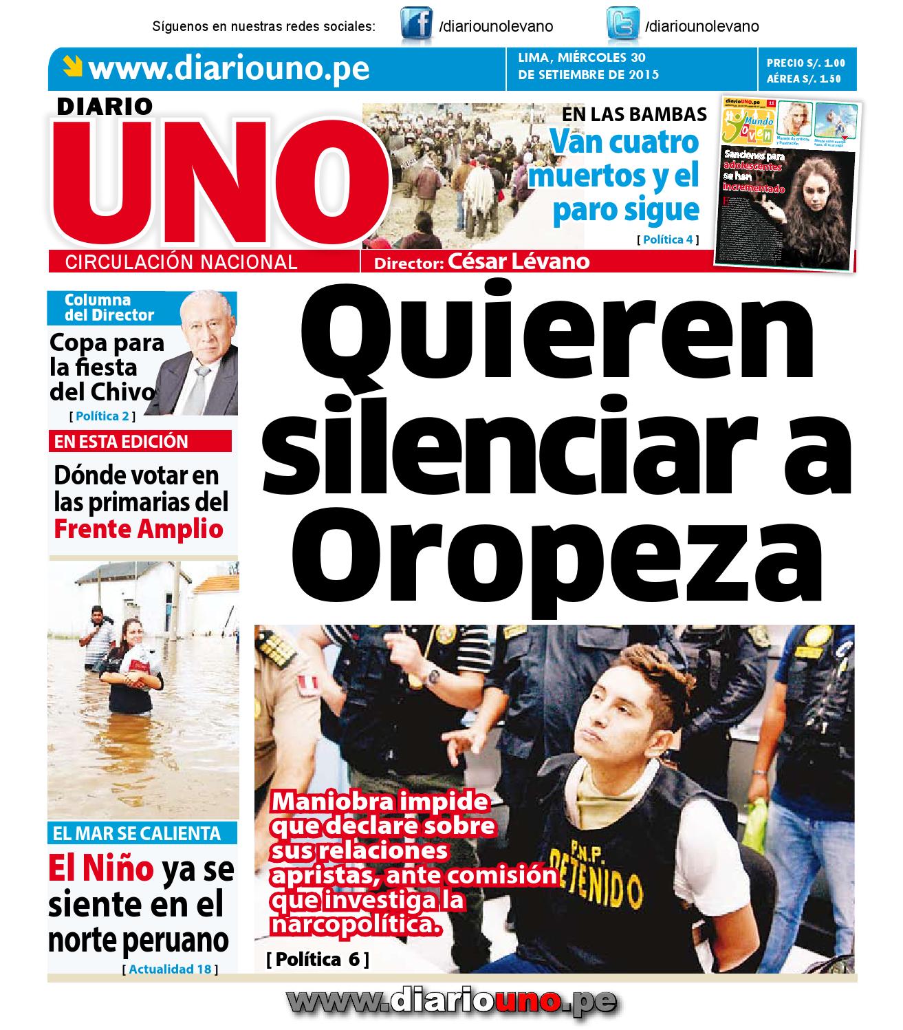 Diario UNO - 30 Setiembre 2015 by Diario UNO - Issuu