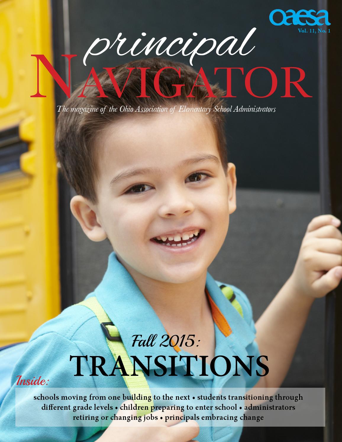 Fall 2015 Principal Navigator: Transitions by OAESA - Issuu