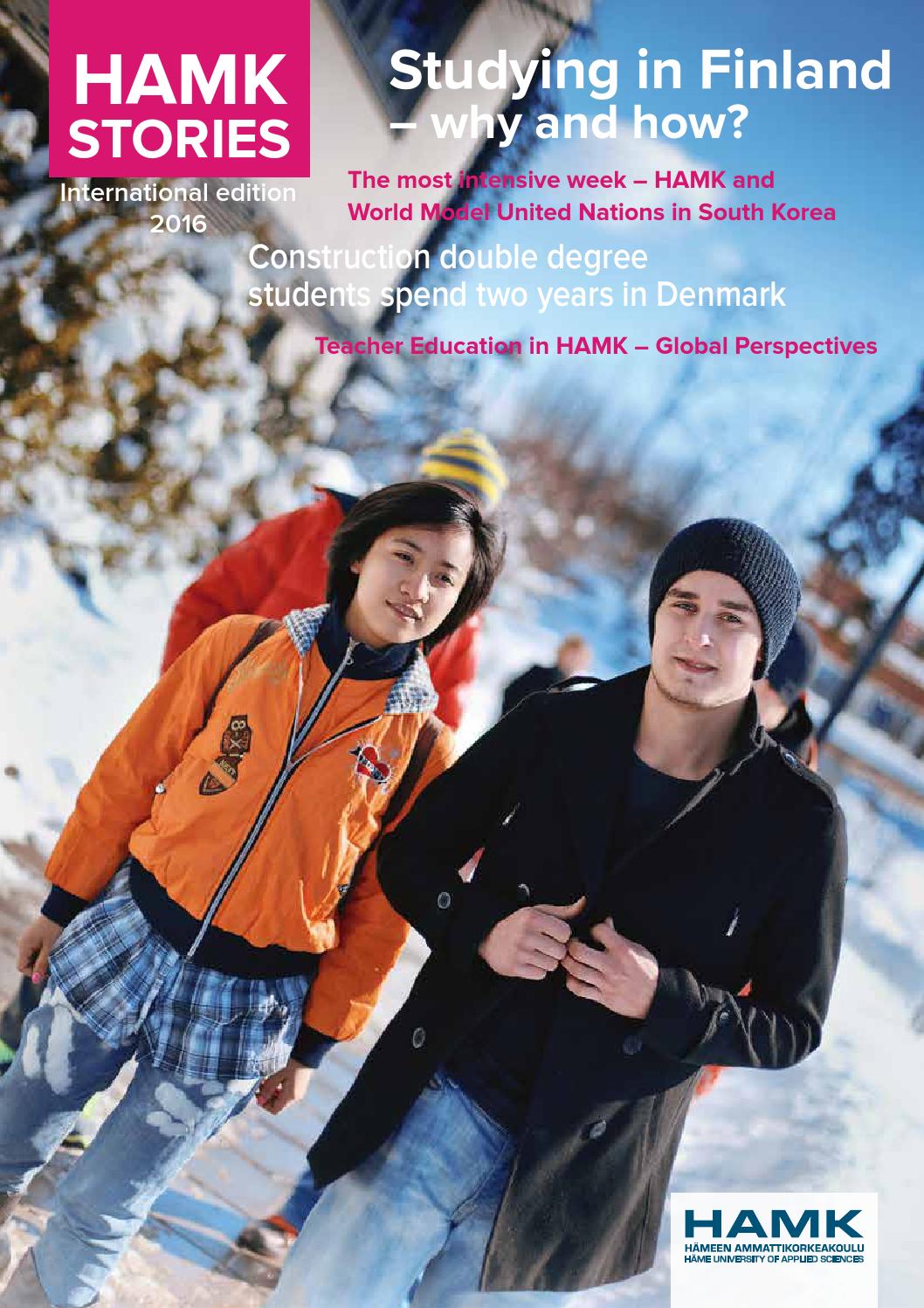 HAMK Stories International Edition 2016 by Häme University of Applied ...