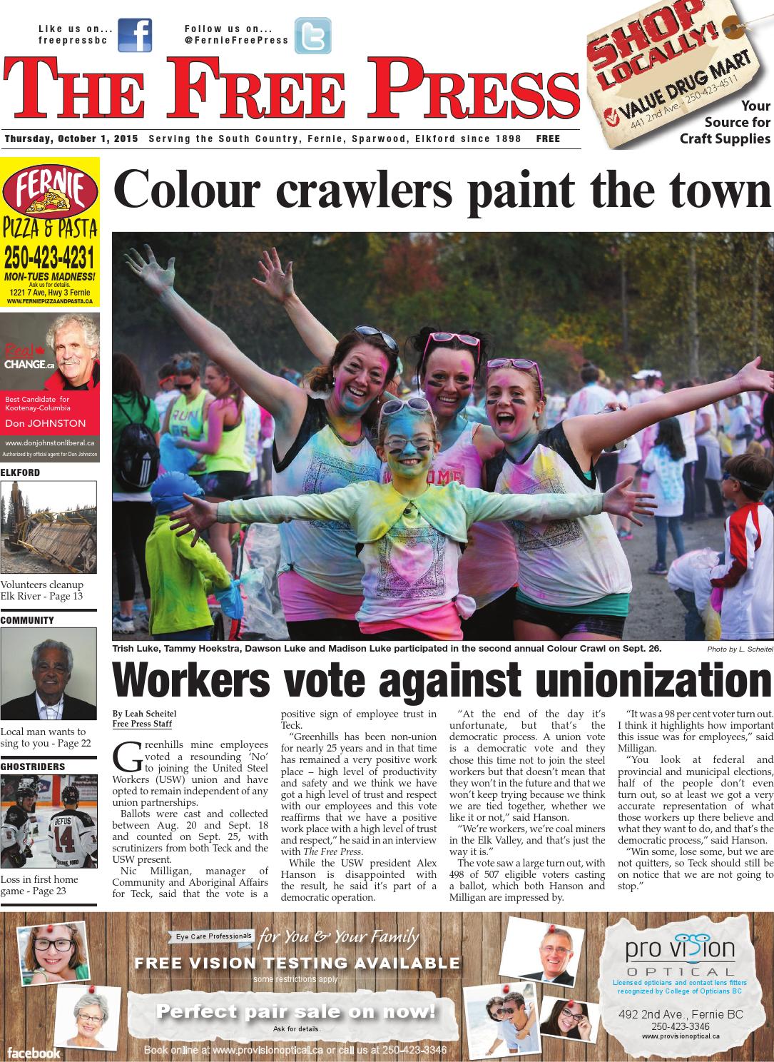 The Free Press, October 01, 2015 by Black Press Media Group - Issuu