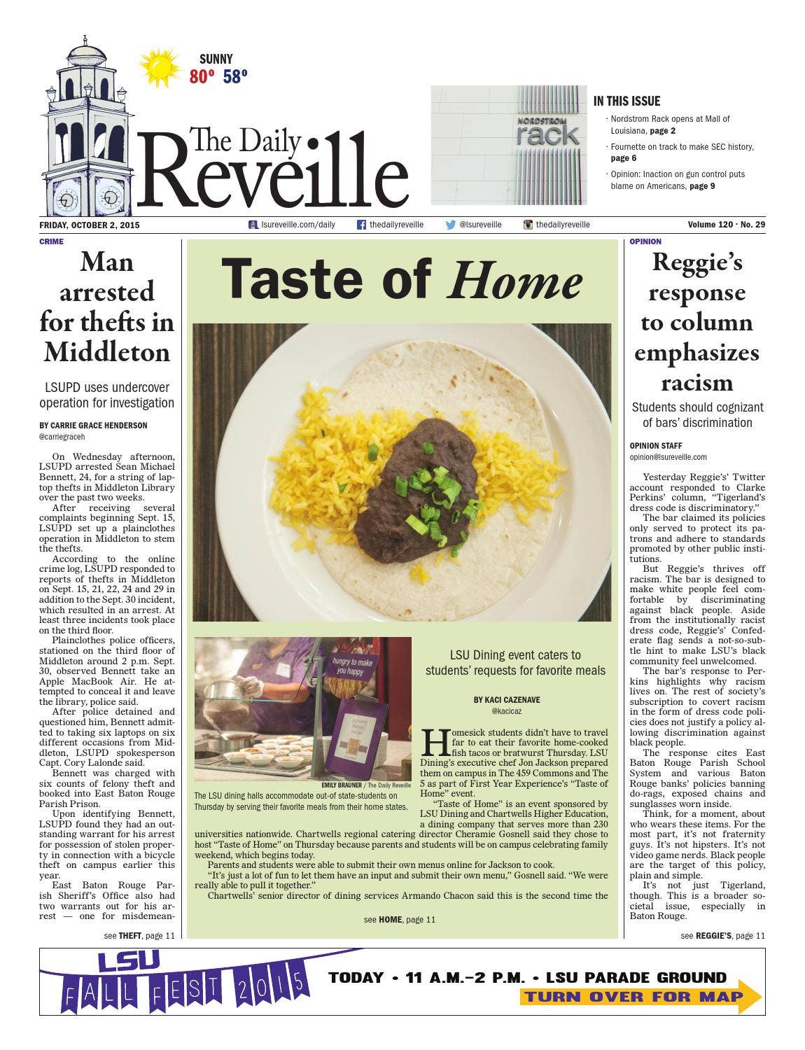 The Daily Reveille - October 2, 2015 by Reveille - Issuu