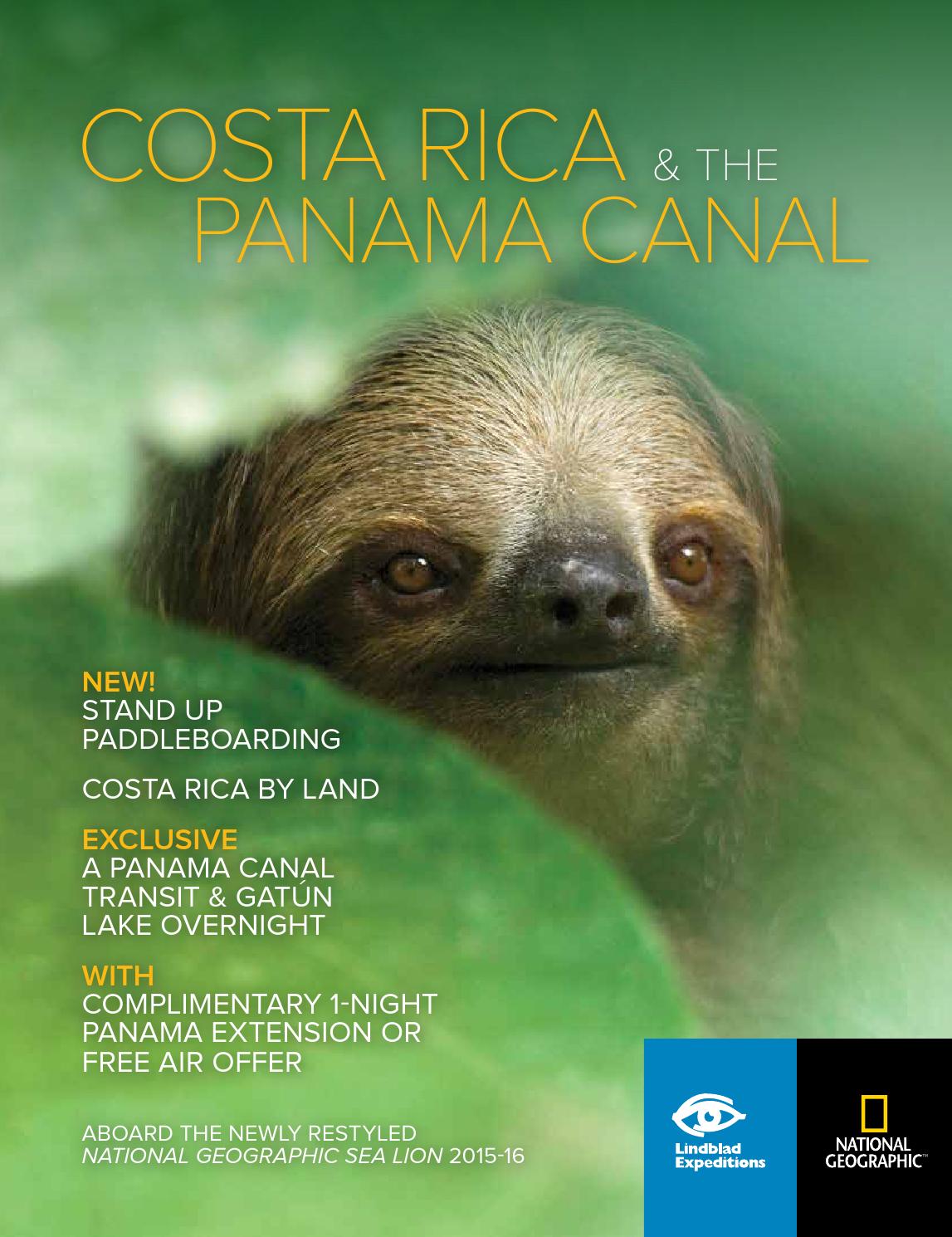 Costa Rica and Panama 2015-16 by Lindblad Expeditions - Issuu