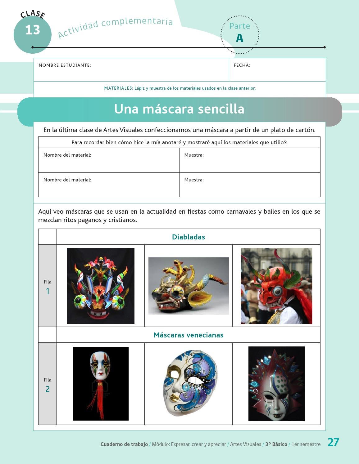Cuaderno de trabajo 3 basico 1 semestre arte by juan albornoz - Issuu