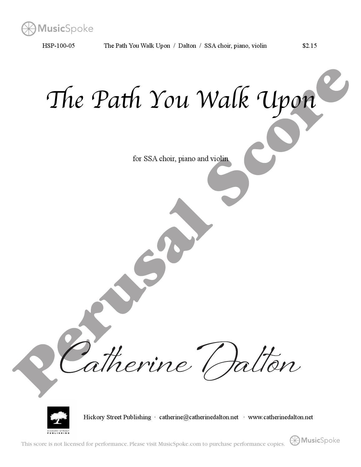 The Path You Walk Upon | Catherine Dalton | MusicSpoke by MusicSpoke ...