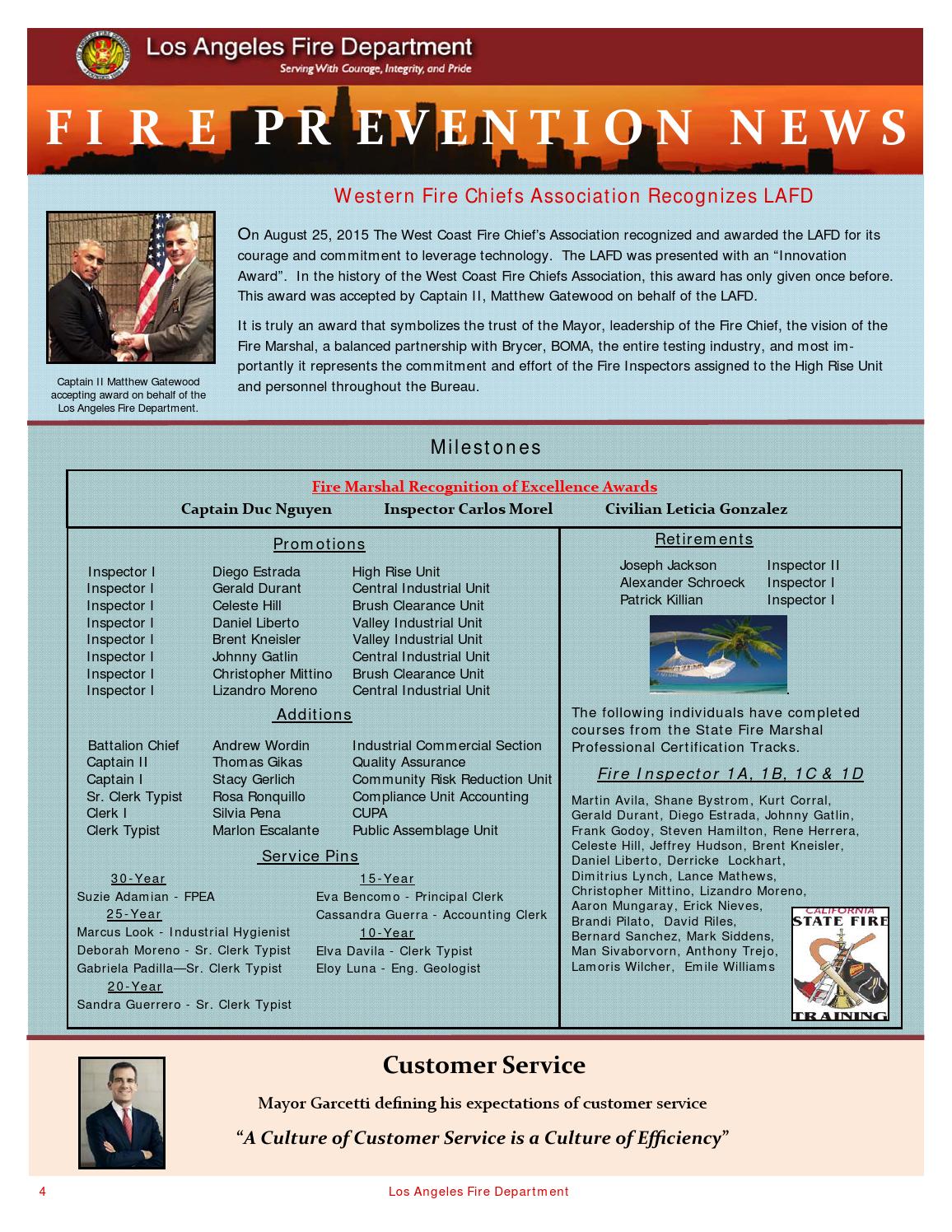 Newsletter all pages by Los Angeles Fire Department - Issuu