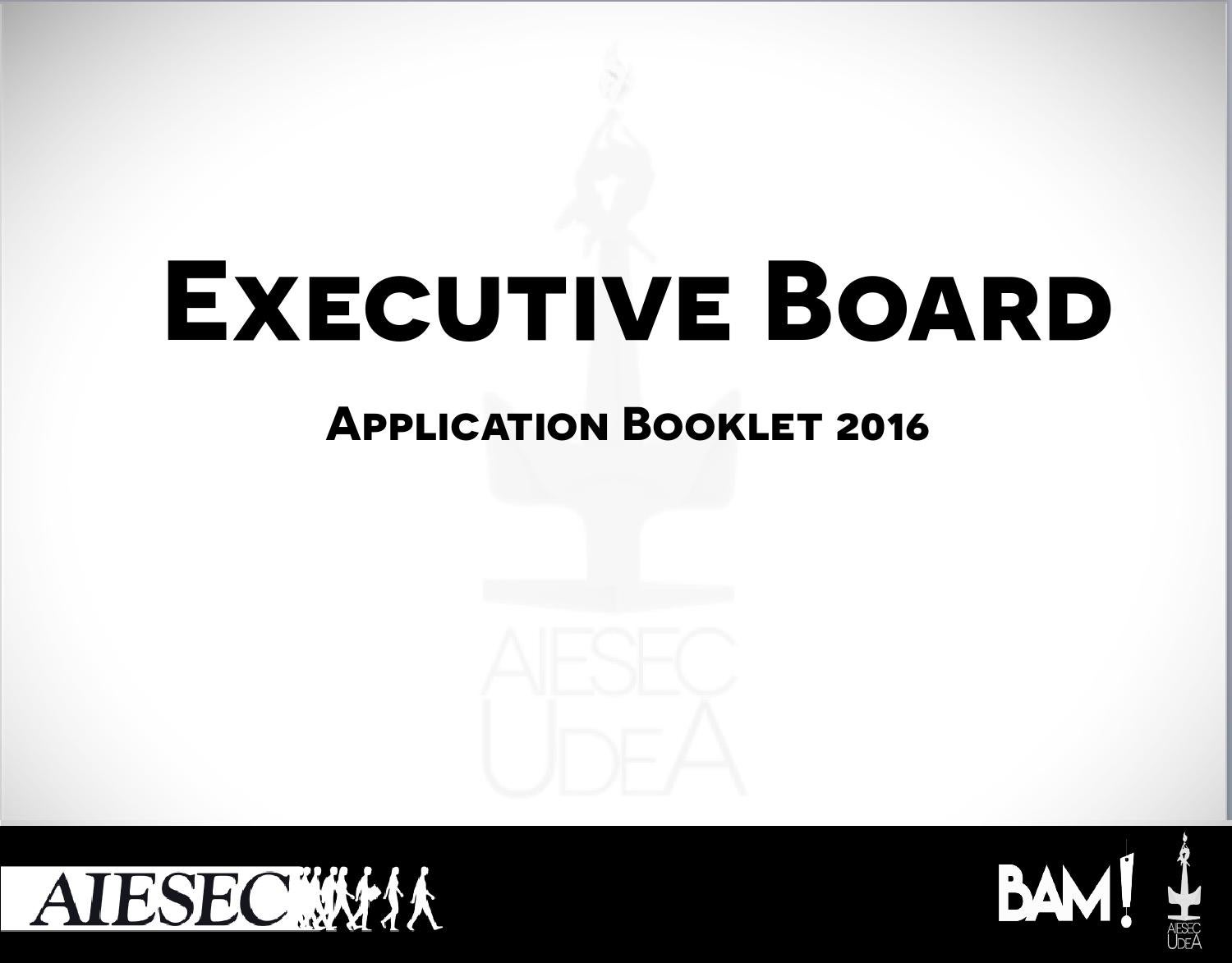 Application Booklet EB AIESEC UdeA 2016 by Daniela Gutiérrez Alfonso ...