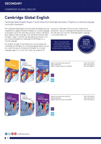International Secondary Catalogue 2016 by Cambridge International ...